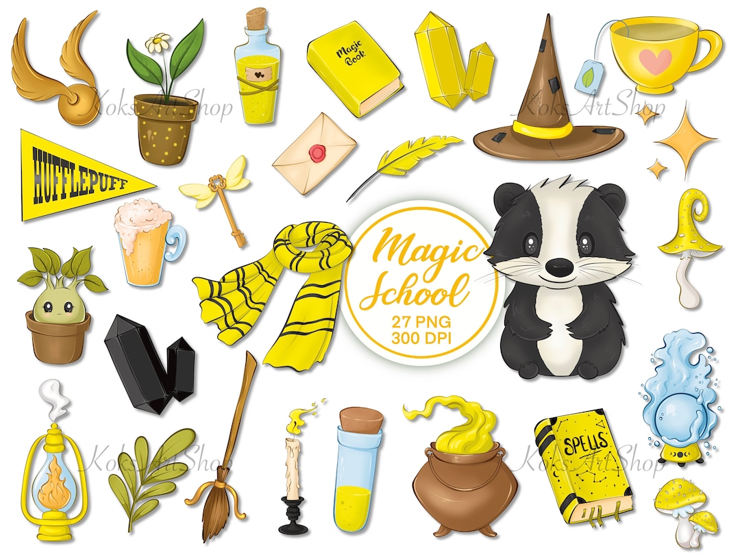 Wizard Clipart, Wizarding School Clipart, Magic Clipart, Magic School ...