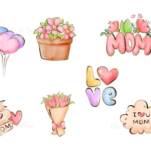 Mom Day Clipart, Mother’s Day Png Clipart, Mother’s Day, Gift for Mom ...