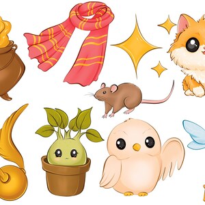 Wizard Clipart, Wizarding School Clipart, Magic Clipart, Magic School ...