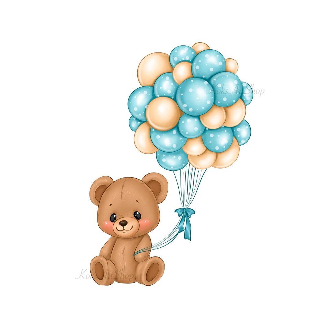 Teddy Vear Png Clipart, Baby Shower Png Clipart, Bear Png Clipart, Bear ...