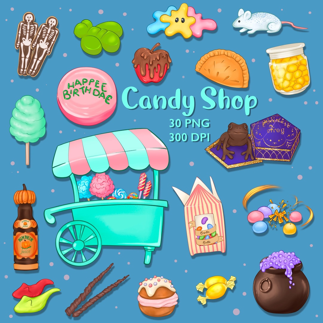 Magic Candy PNG, Wizarding School Clipart, Magic Clipart, Magic School ...