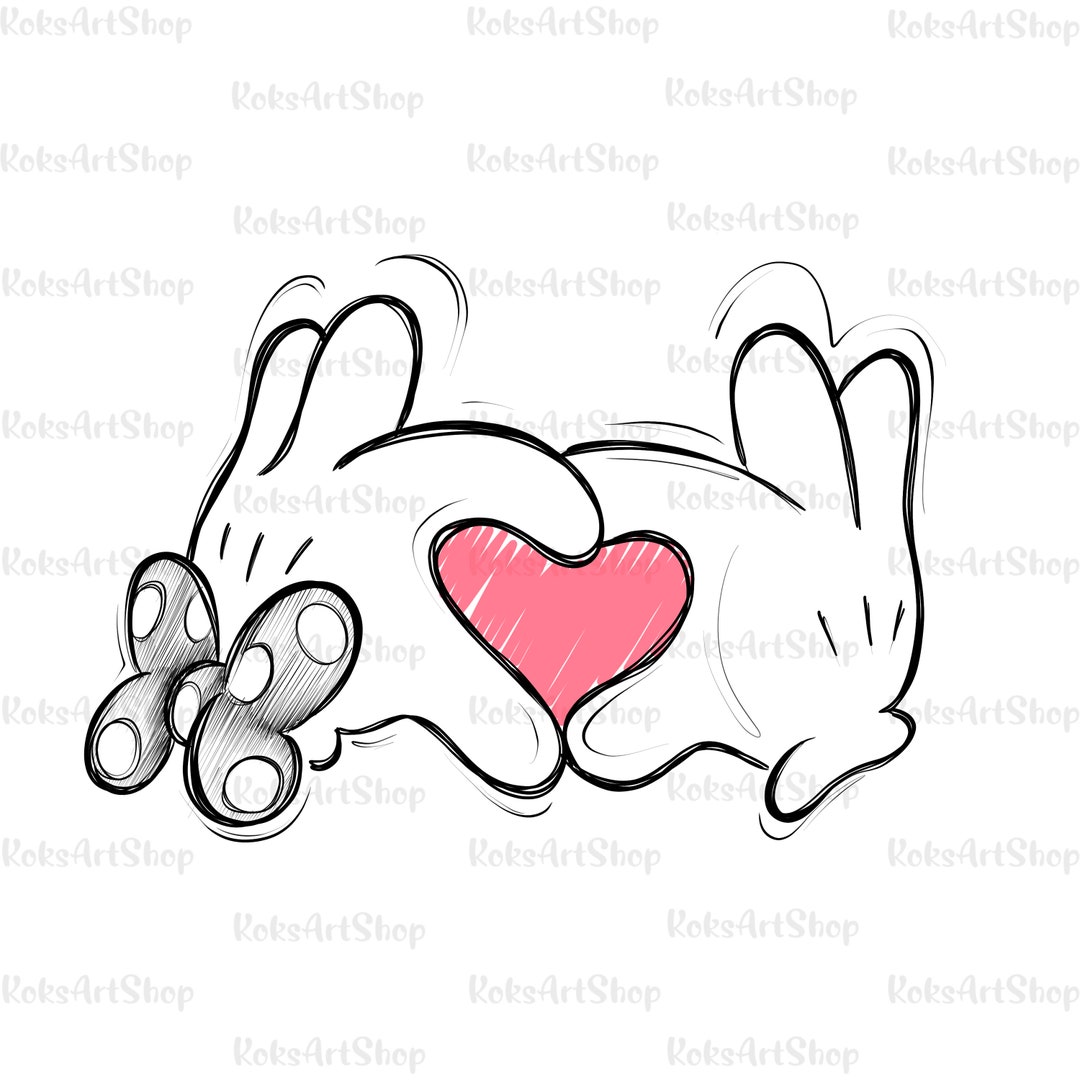 Мышиные уши любят, Любовь PNG, Влюбленная мышь, Влюбленные мыши Png - Etsy