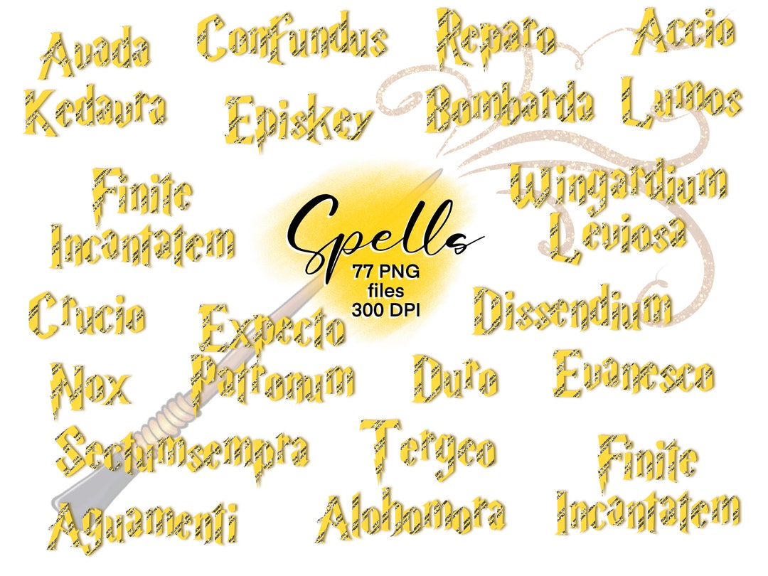 Spells Clipart, Spells Png, Spells Png Clipart, Magic School, Wizard ...