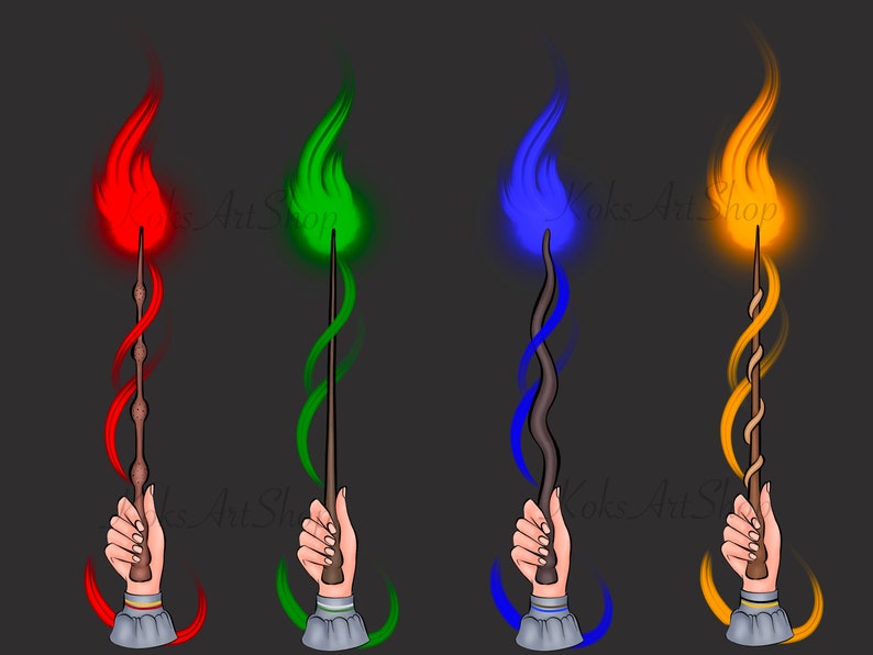 Magic Wand Clipart Magic School Clipart Magic School Png - Etsy