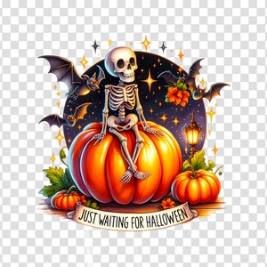 Halloween PNG Clipart, Halloween Skeleton Illustration, Spooky Skeleton ...