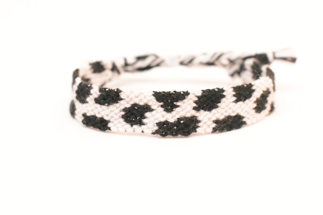 Cow Print Friendship Bracelet - Etsy