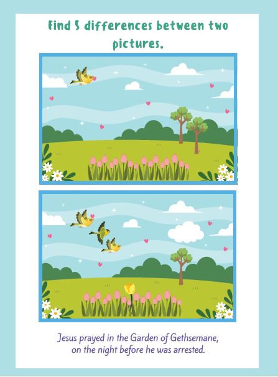 Easter Activity Printable Sheets - Religious, Christian, Bible Based - Etsy