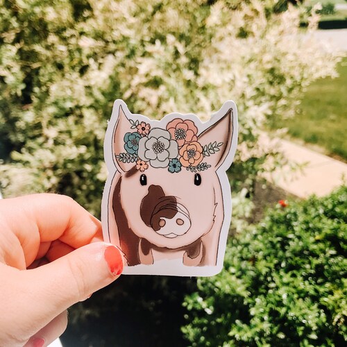 Pig Wearing Dress Sticker Car Truck Back Glass Window Bumper - Etsy