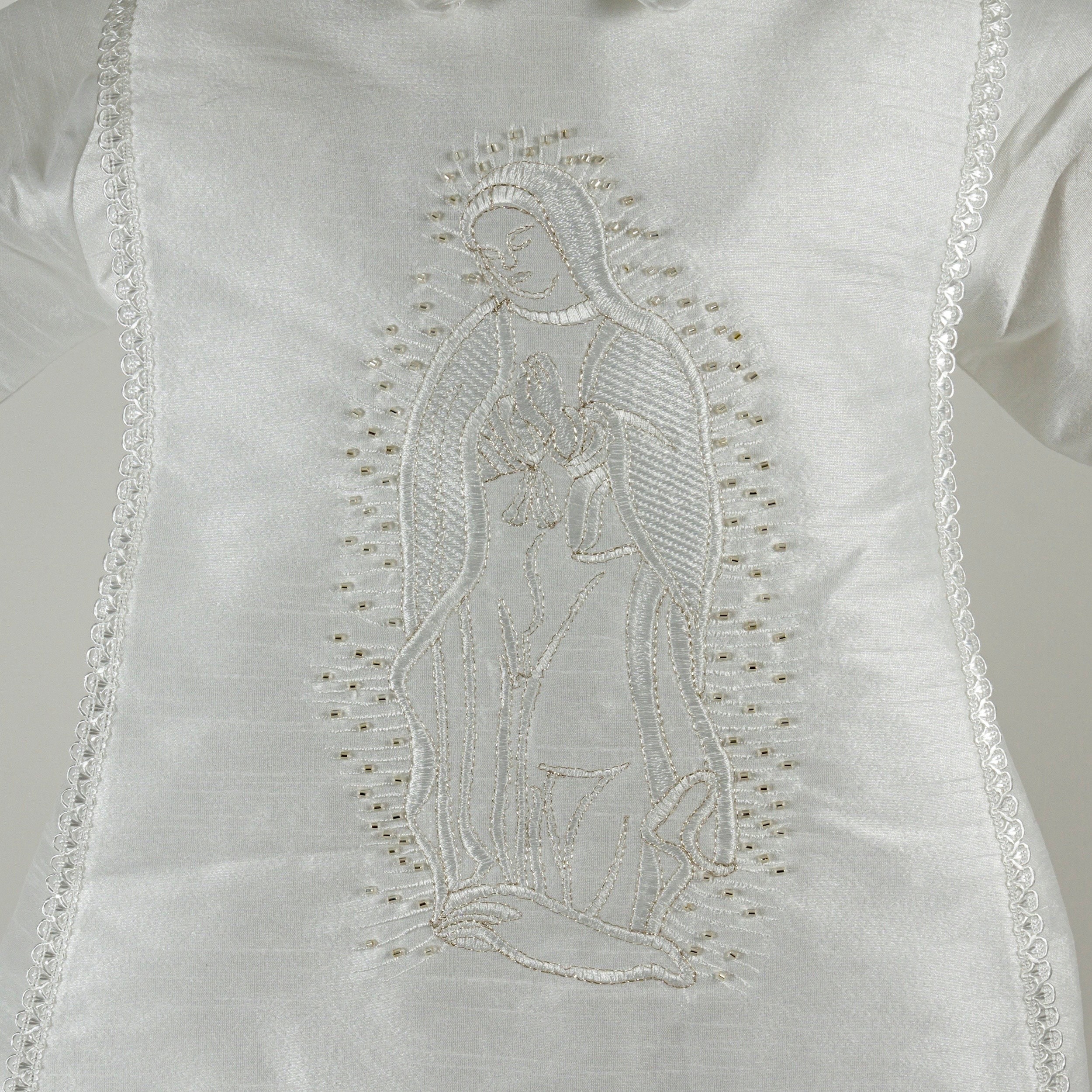 Baby Boy Christening Gown With Virgen De Guadalupe Embroidery - Etsy