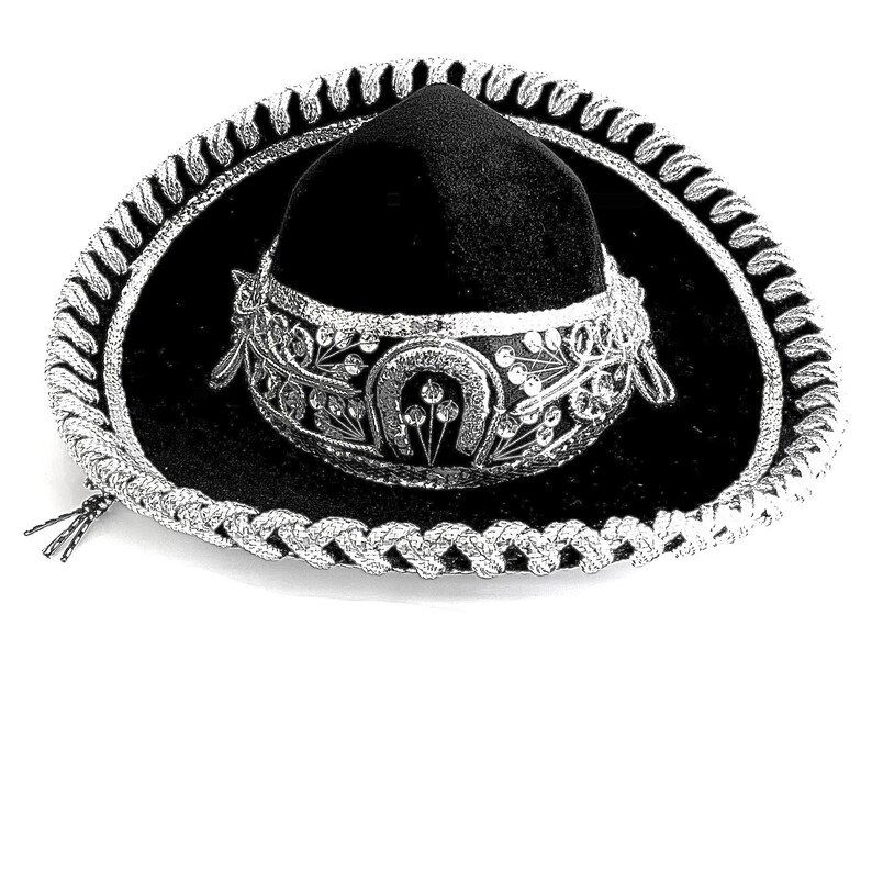 Black Charro Suit With Details 100% Embroidered in Silver, Greatest ...
