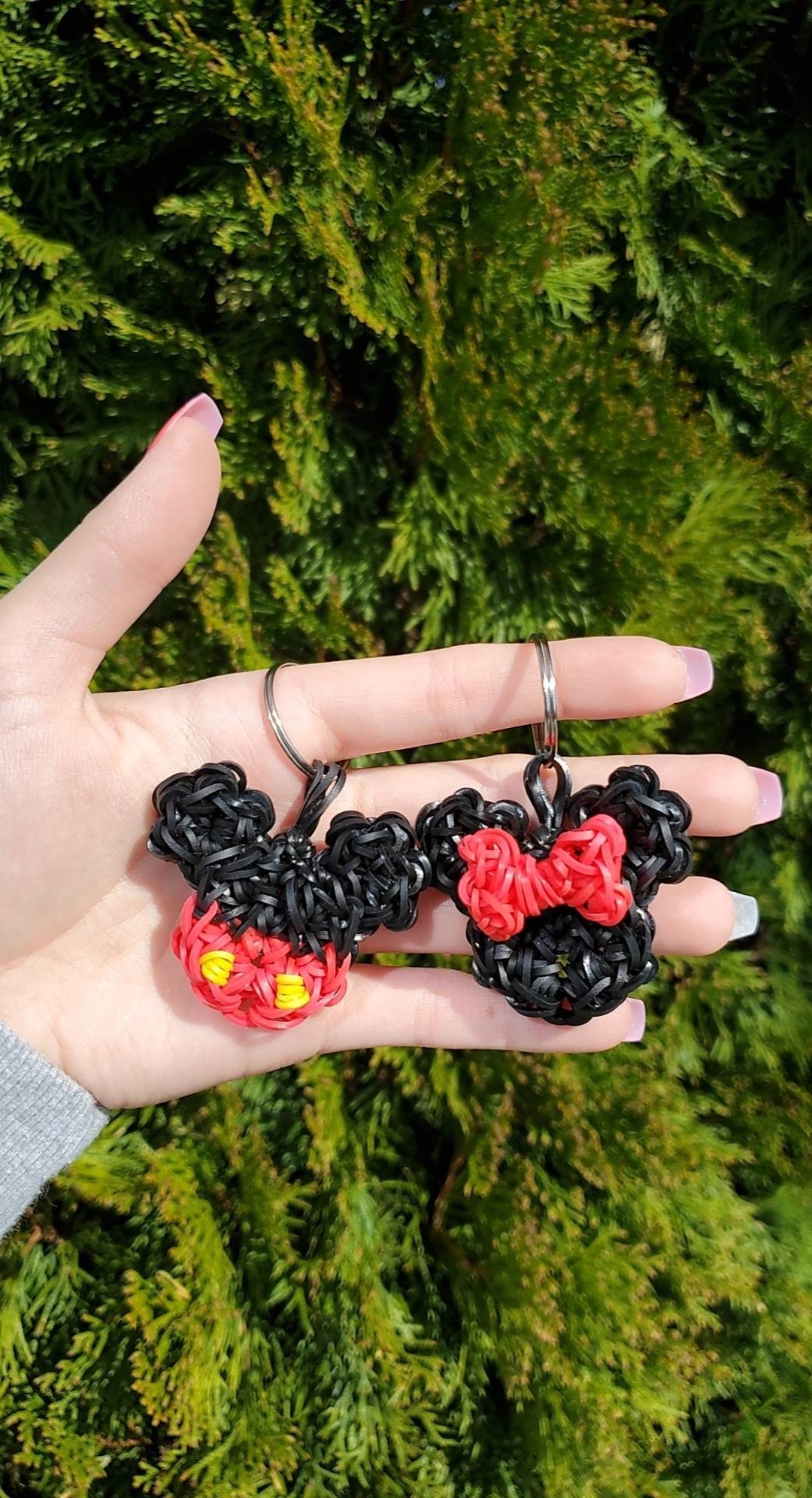 Mickey & Minnie Mouse Keychains (BFF or Couples :) - Etsy
