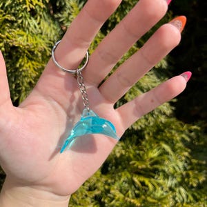 Acrylic Dolphin Keychains/ Handmade Dolphin Keychain - Etsy