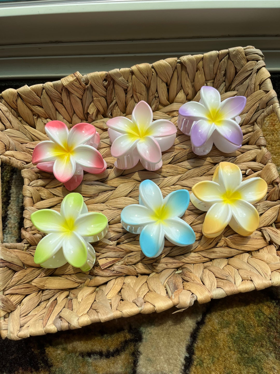 Flower Claw Clip/ Hair Clip - Etsy