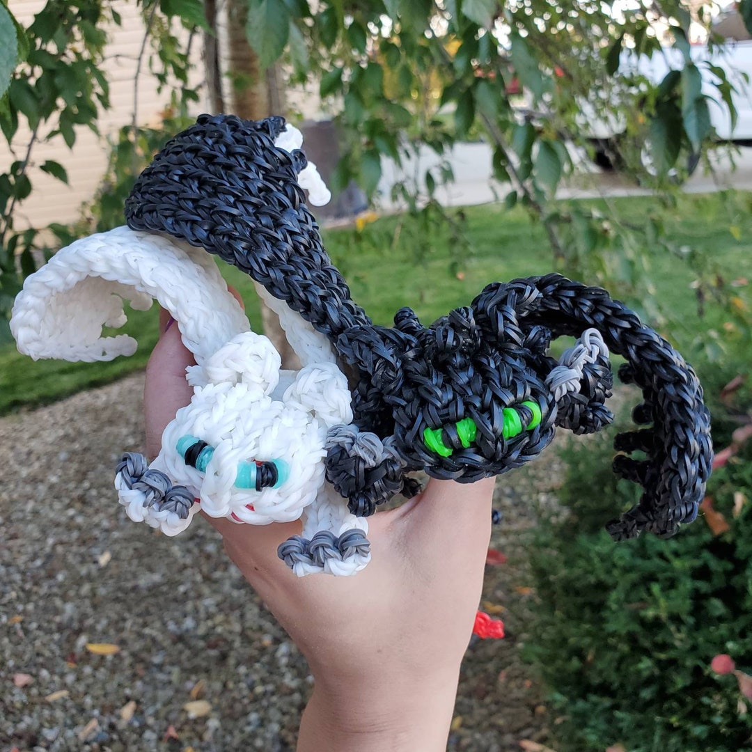 Rainbowloom Toothless Nightfury/ Lightfury/ Rainbowloon Dragon/ Adult ...
