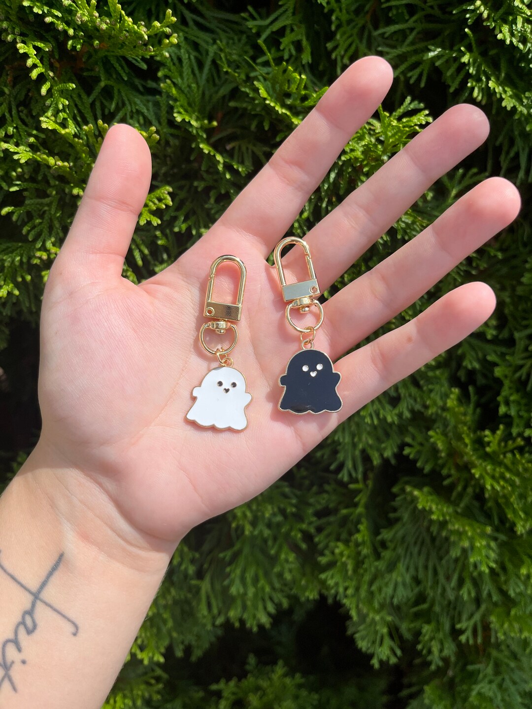 Ghost Keychains - Etsy