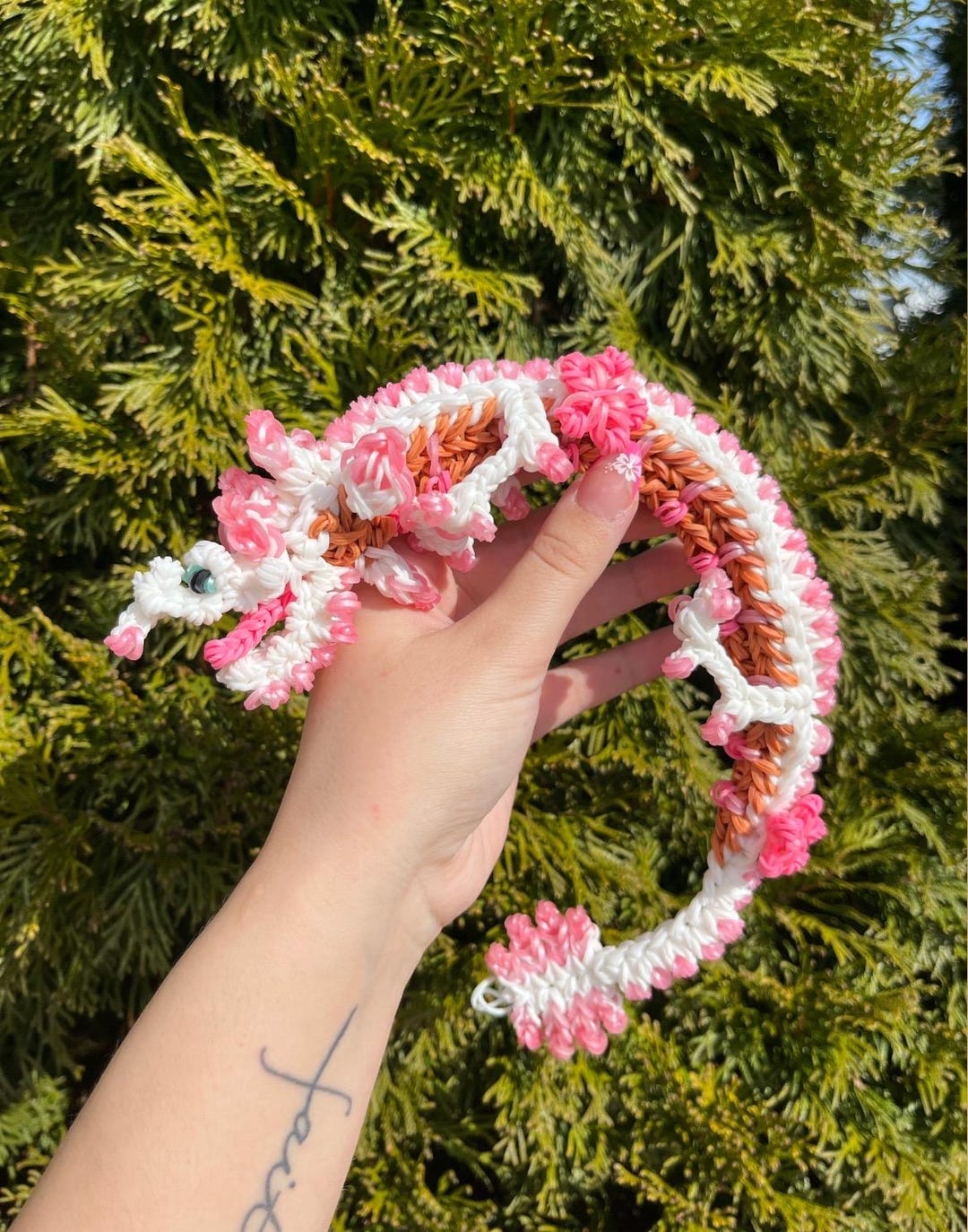 Rainbow Loom Chinese Dragon/ Cherry Blossom Dragon - Etsy