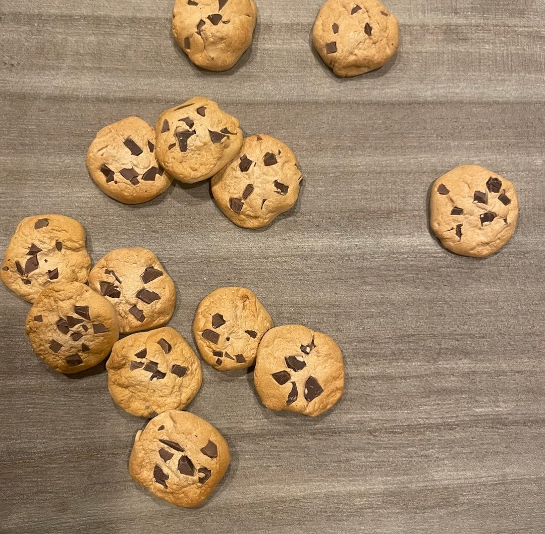 Miniature Chocolate Chip Cookies | Mini Clay Cookies for Crafts ...
