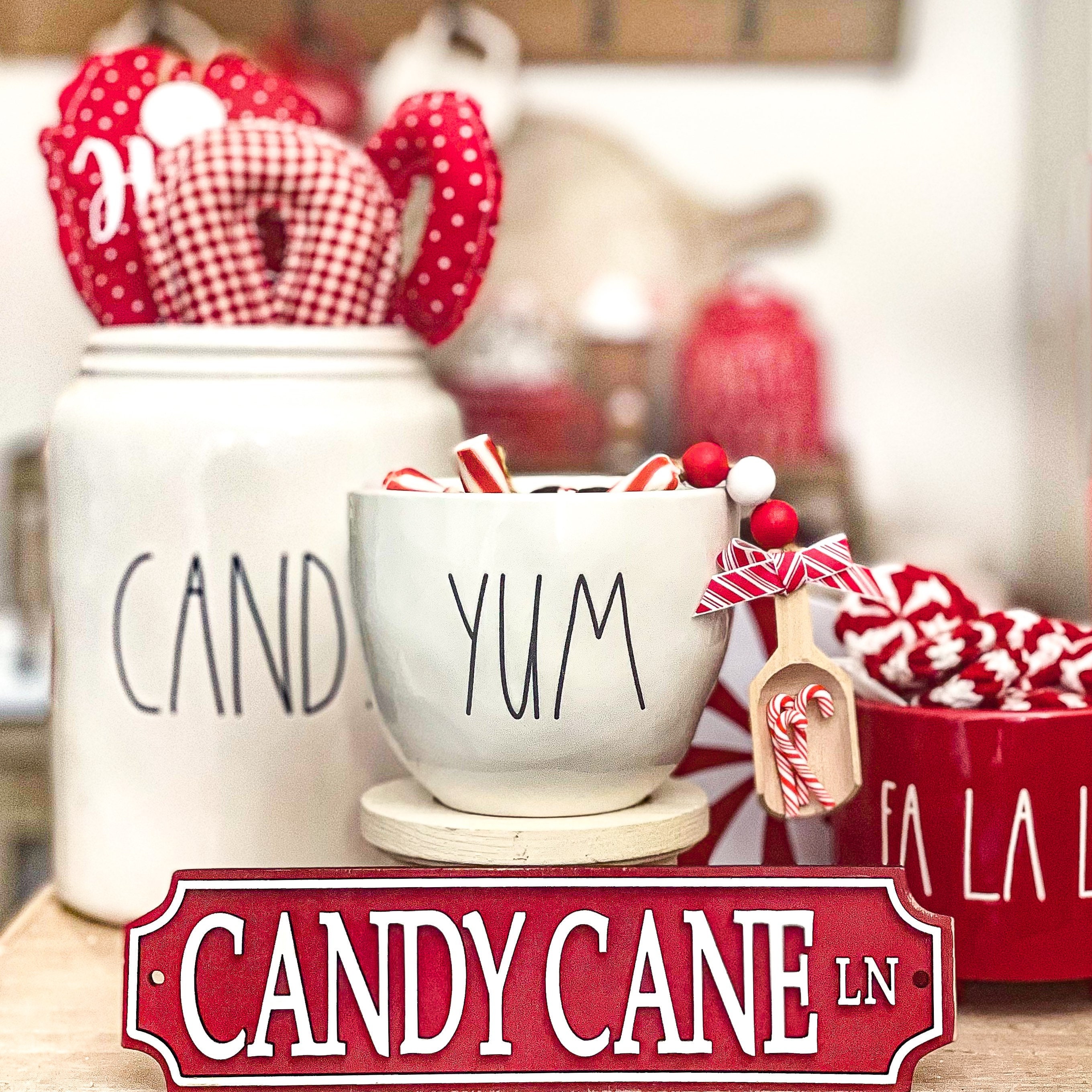 Tiny Candy Cane Scoop for Canister Candy Jar Christmas Decor - Etsy