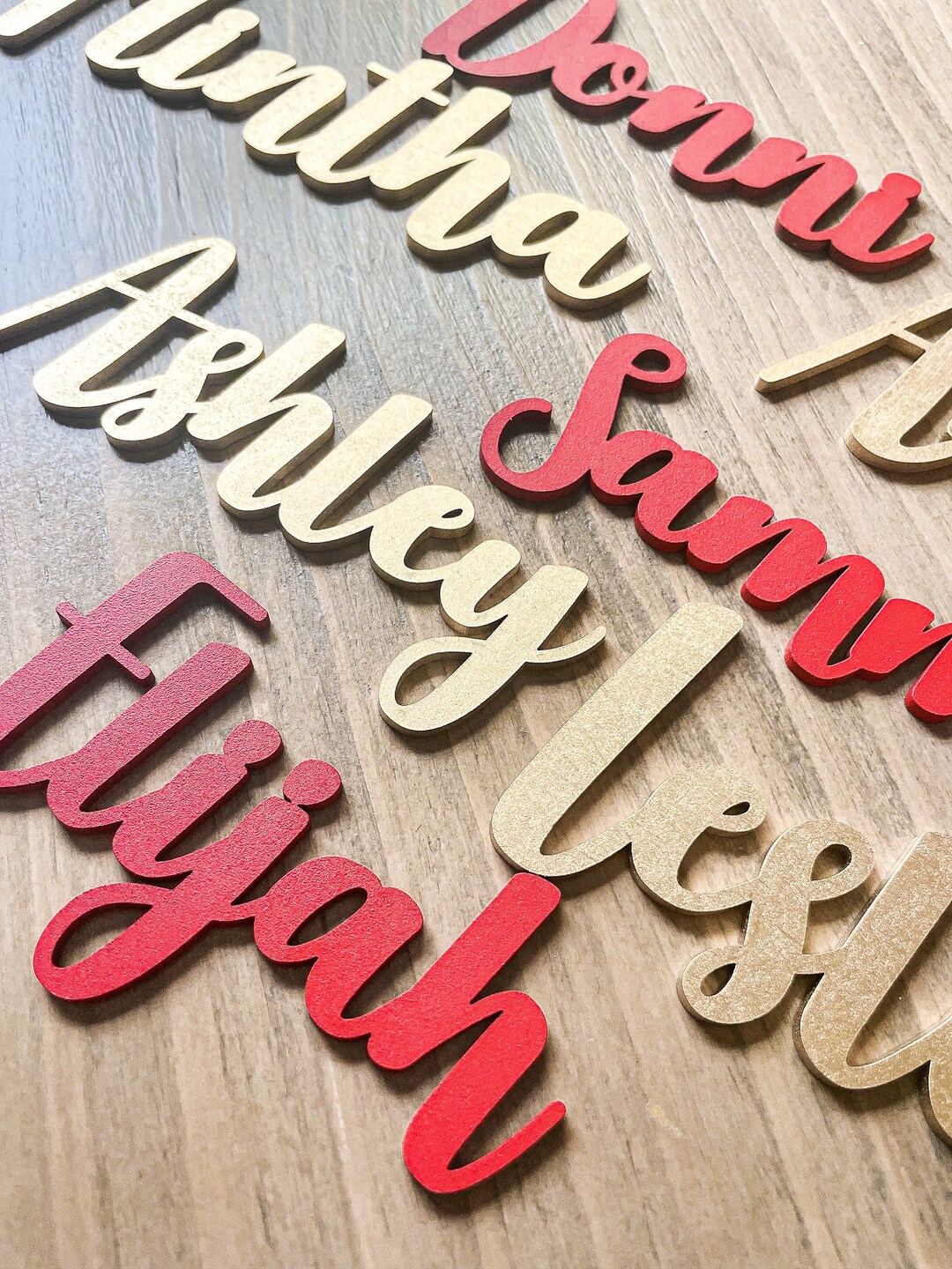 Custom Place Setting Names for Thanksgiving, Christmas, Weddings and ...