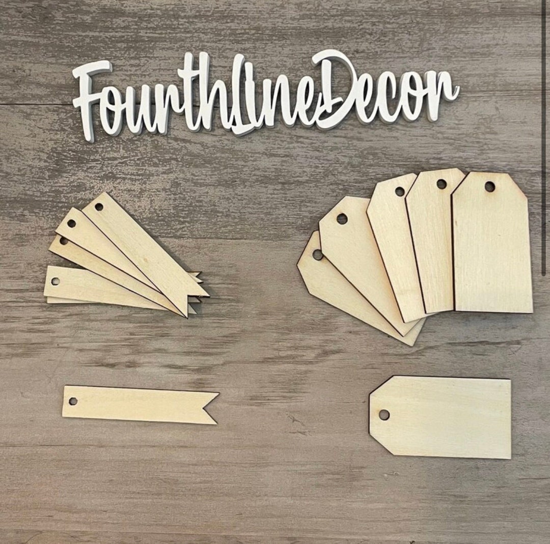 Wooden Tags | Blank Wood Labels and Tags for Crafts and Projects - Etsy