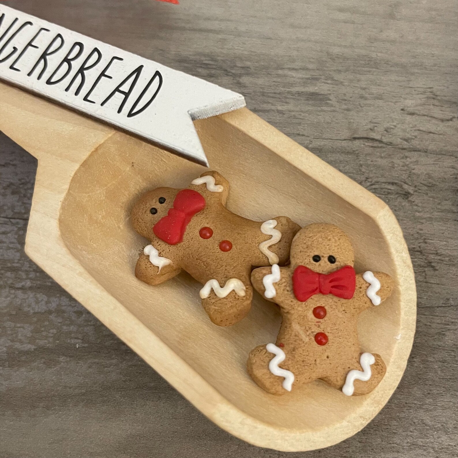Fake Gingerbread Scoop Bead Garland for Gingerbread Decor - Etsy