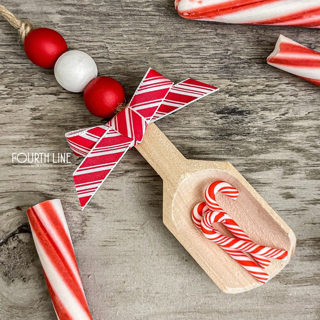 Tiny Candy Cane Scoop for Canister, Candy Jar, Christmas Decor or ...
