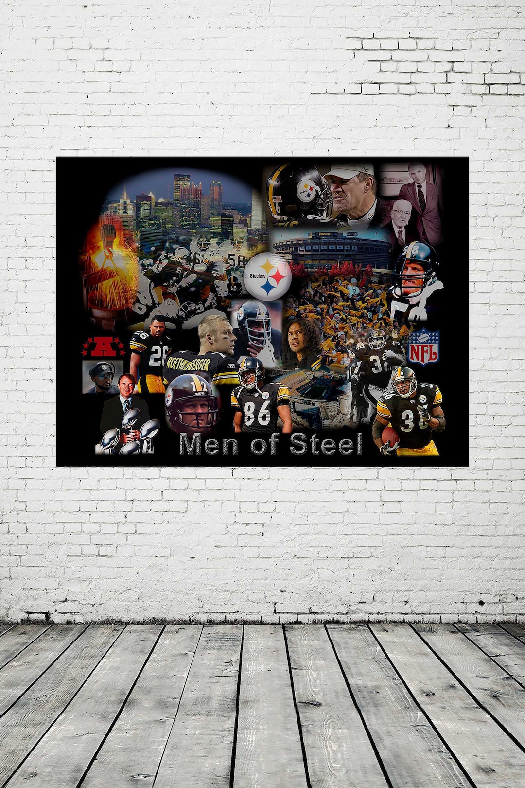 Pittsburgh Steelers Poster/photo Collage Print (super Bowl Champions ...