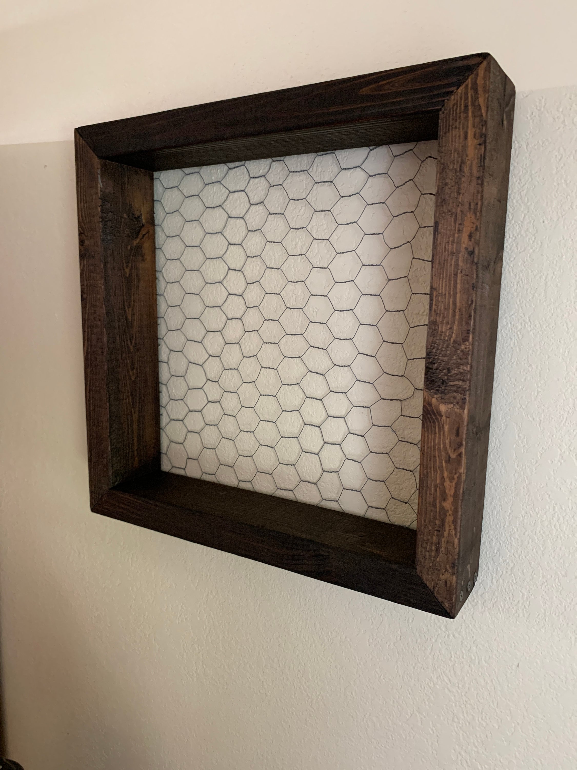 Chicken Wire Shadow Box Shelves - Etsy