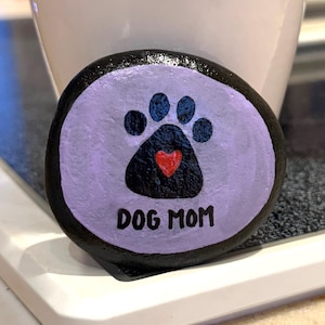 Painted Rocks Dog Paw Print - Etsy