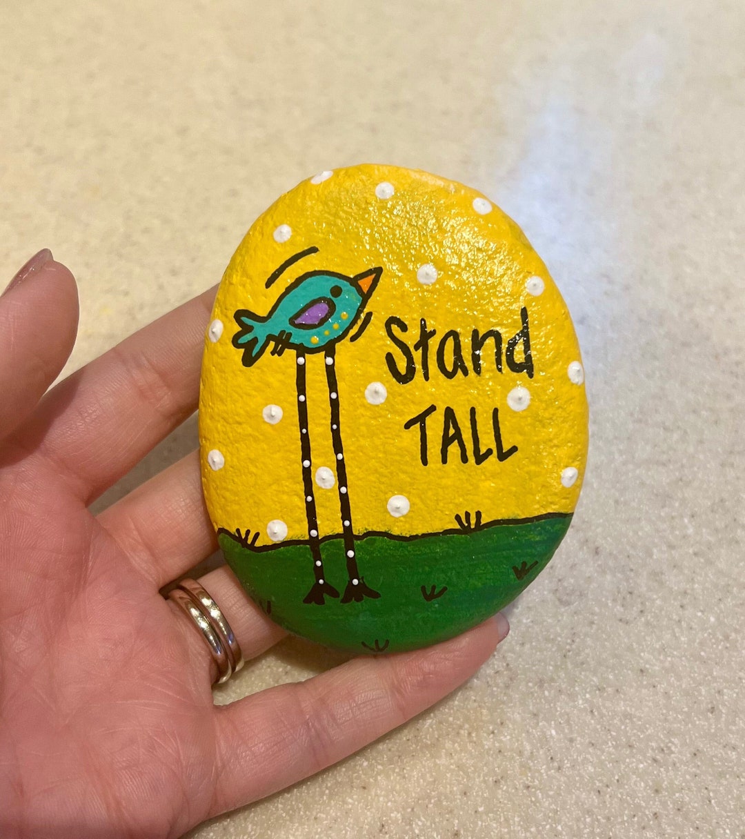 Bird Rock | Kindness Rocks | Positive Rocks | Painted Rocks | Animal ...