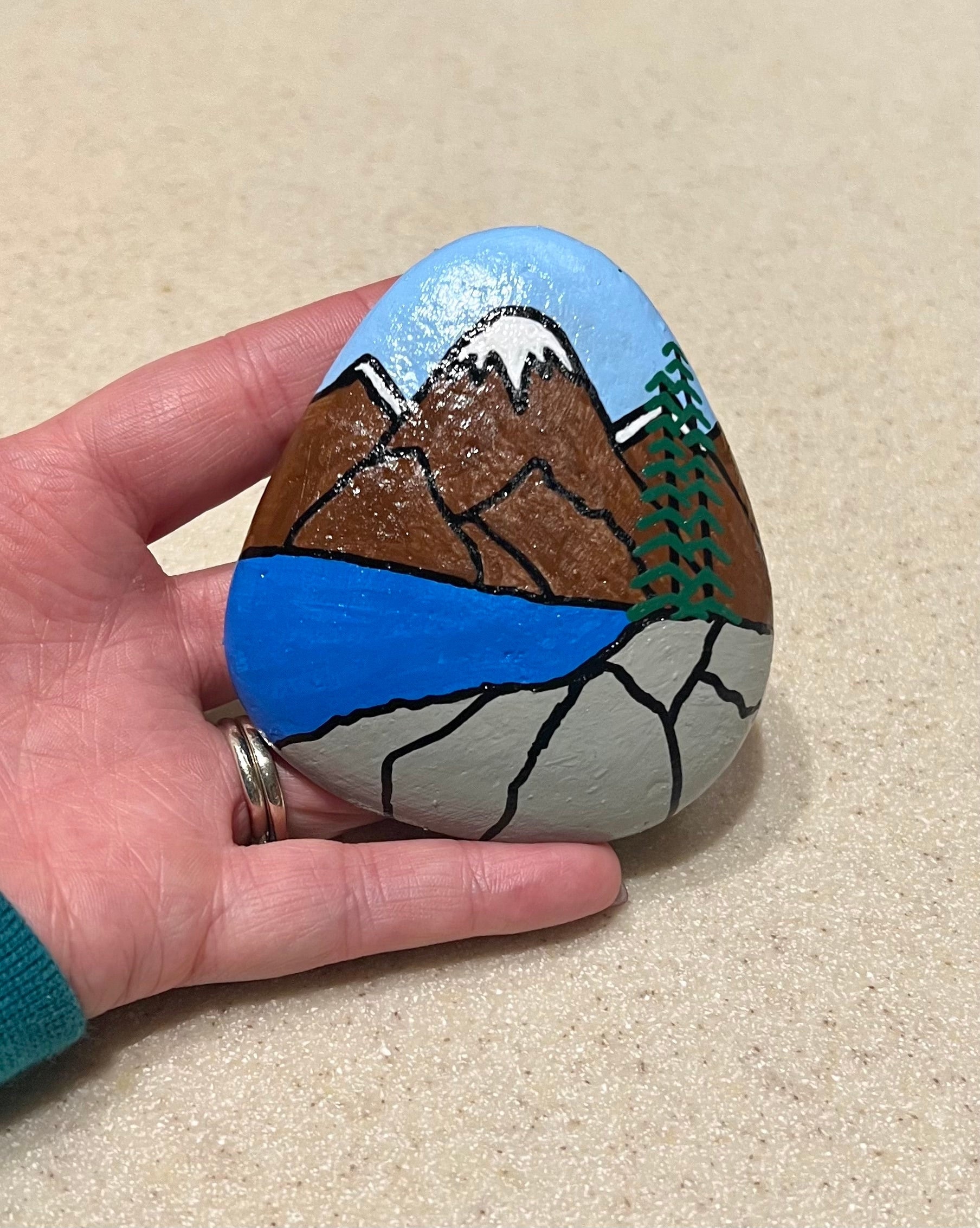 Painted Mountain Rocks | Nature Rocks | Positive Rocks | Painted Rocks ...