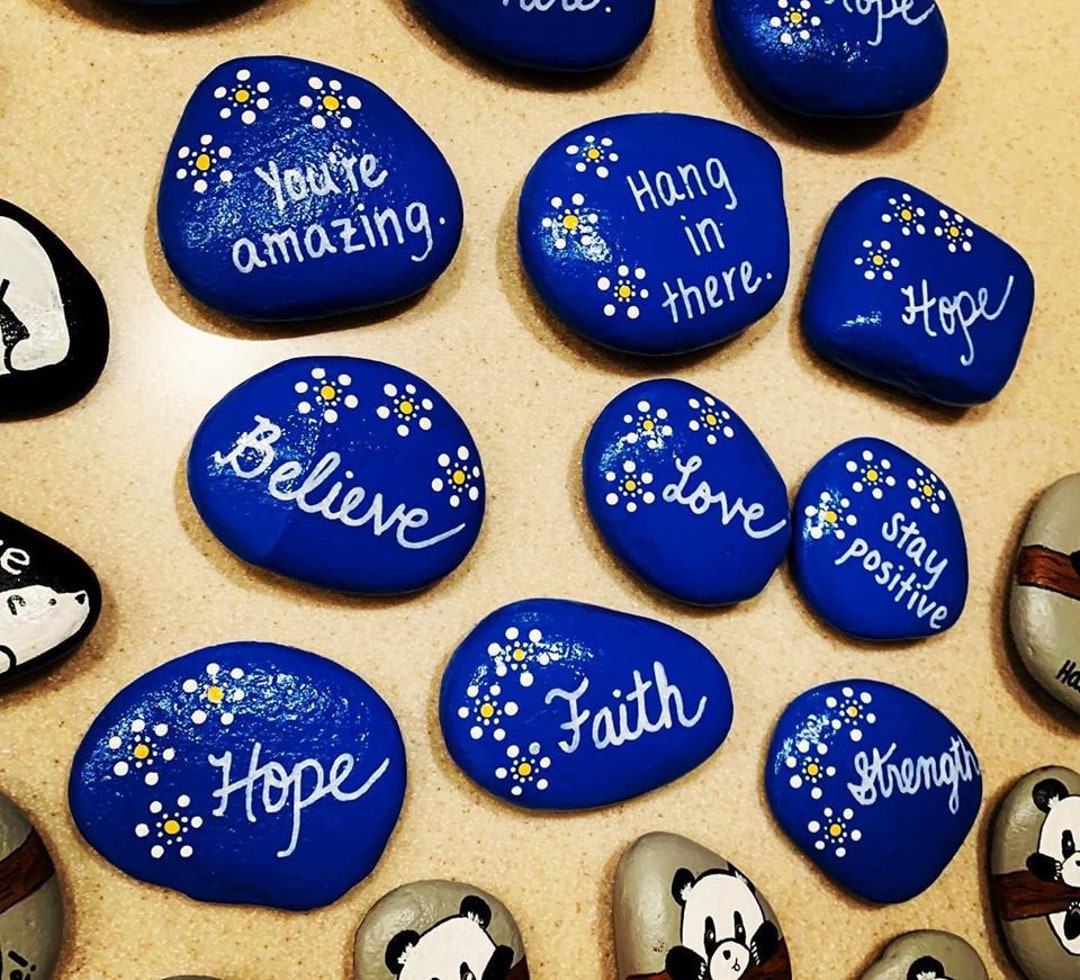 Inspirational Rocks | Kindness Rocks | Rock Messages | Quote Rocks ...