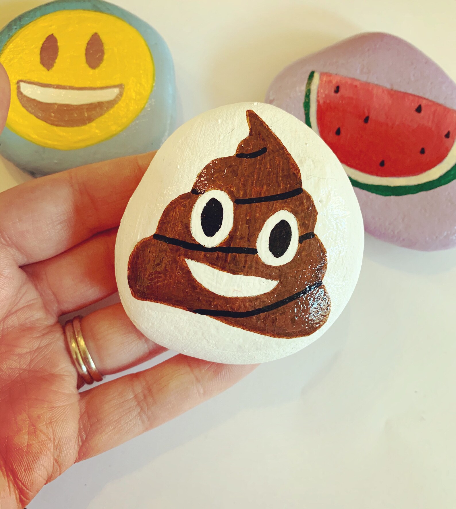 Small Painted Kid Rocks Children Rocks Cartoon Rocks - Etsy