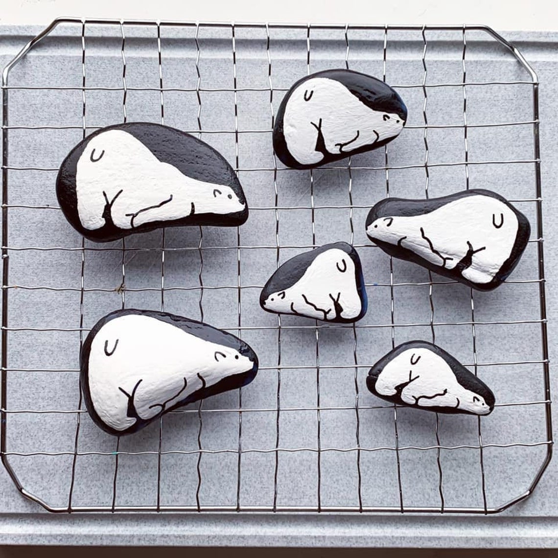 Hand Painted Rocks Alaska Rocks Polar Bear Rock Animal | Etsy