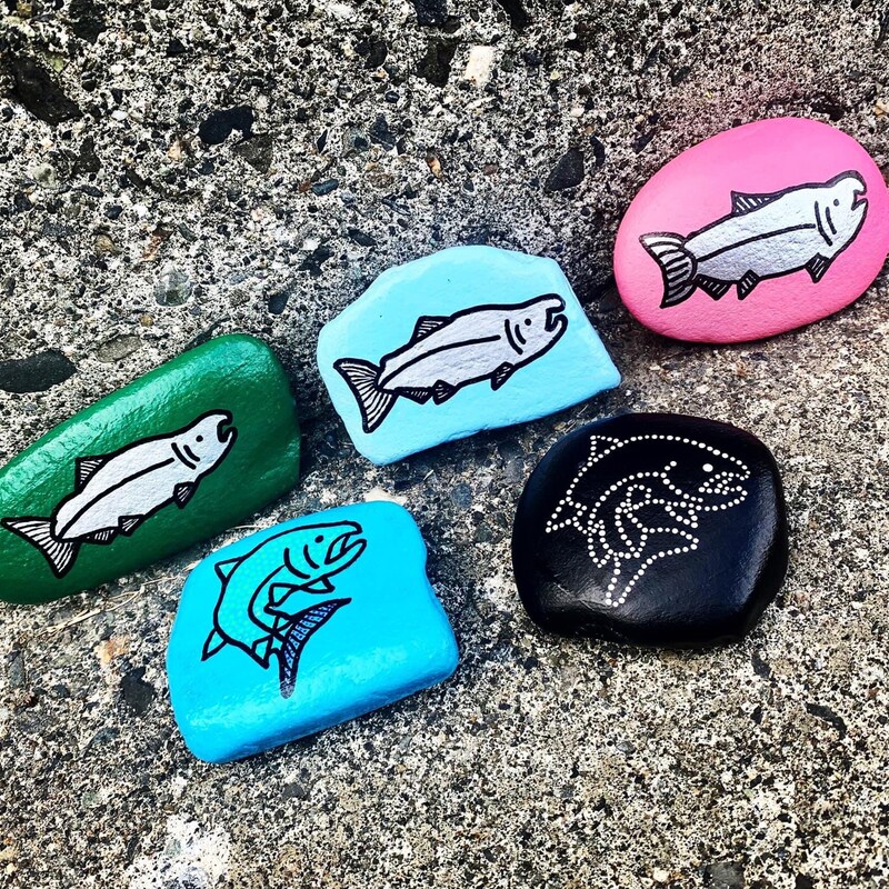 Fish Painted Rocks - Etsy