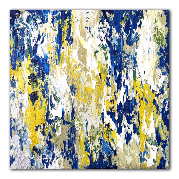 Blue Yellow Painting - Etsy