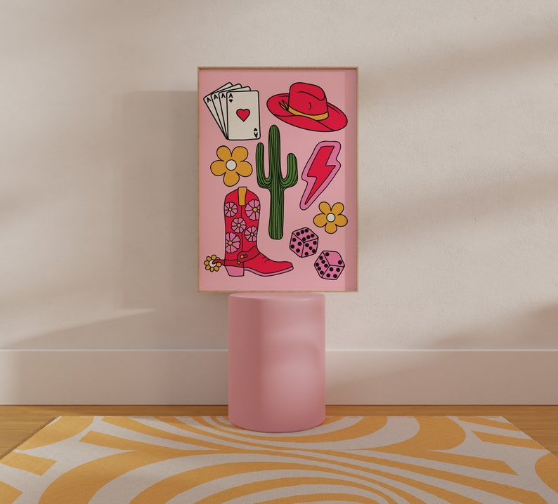 Howdy Poster Coastal Cowgirl Rodeo Poster Preppy Wall Art - Etsy