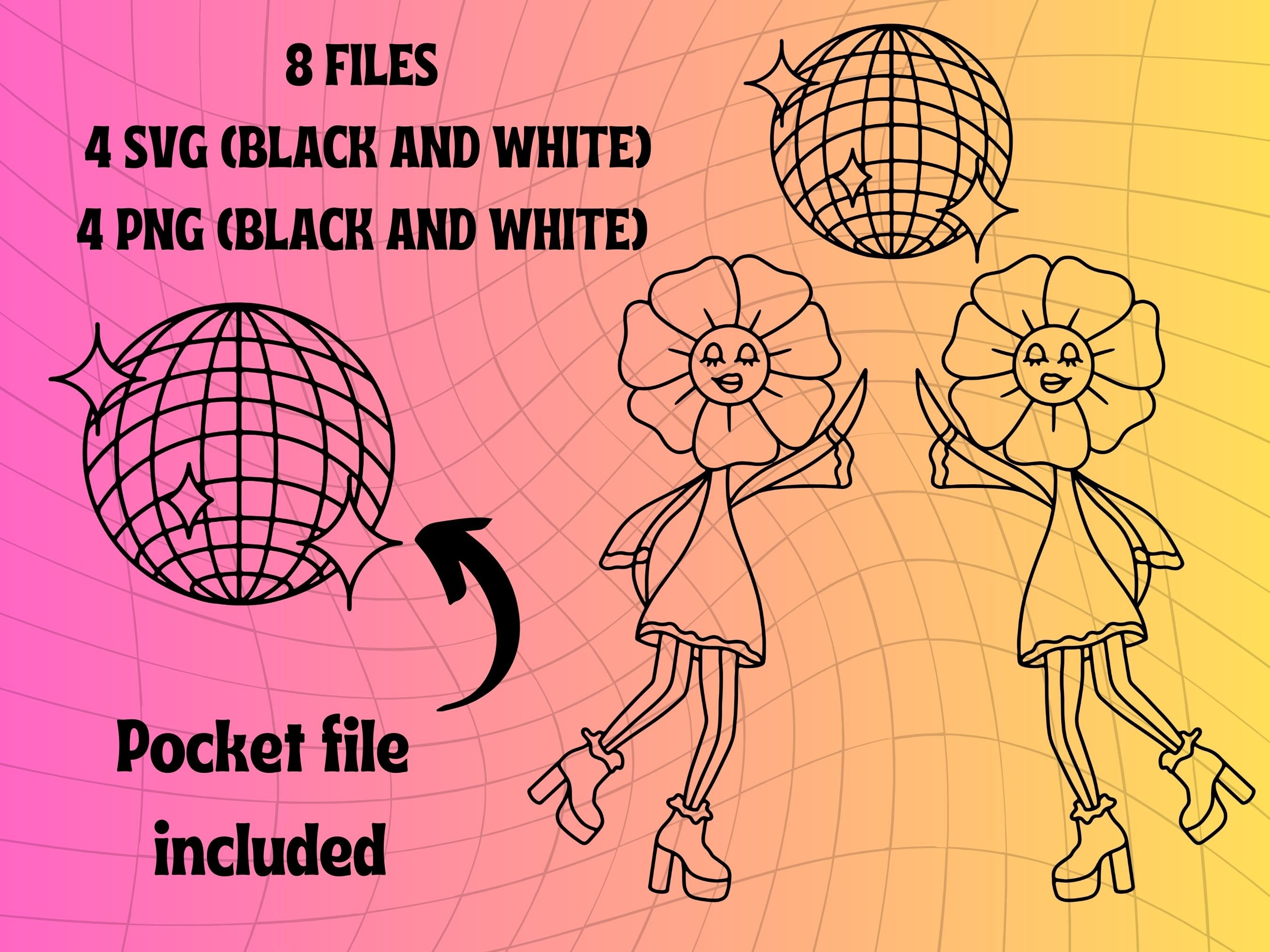 Disco Ball Svg, Retro Flowers Svg, Hippie Svg, 70s Svg, Disco Cowgirl ...