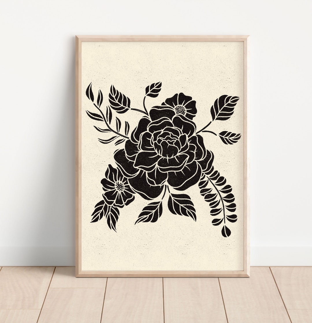 Flower Market Print Vintage Flower Poster Download Boho Wall Decor ...