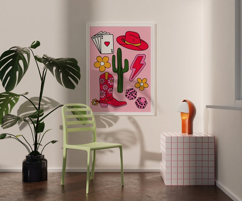 Howdy Poster Coastal Cowgirl Rodeo Poster Preppy Wall Art - Etsy