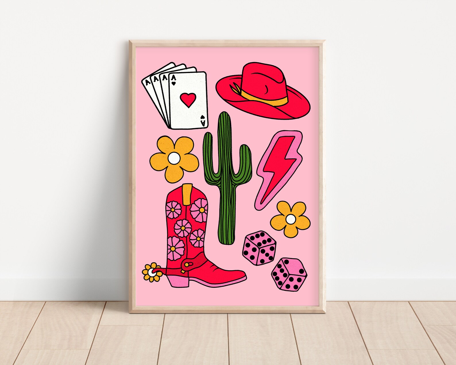 Howdy Poster, Coastal Cowgirl, Rodeo Poster, Preppy Wall Art, Cowgirl ...