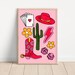 Howdy Poster, Coastal Cowgirl, Rodeo Poster, Preppy Wall Art, Cowgirl ...