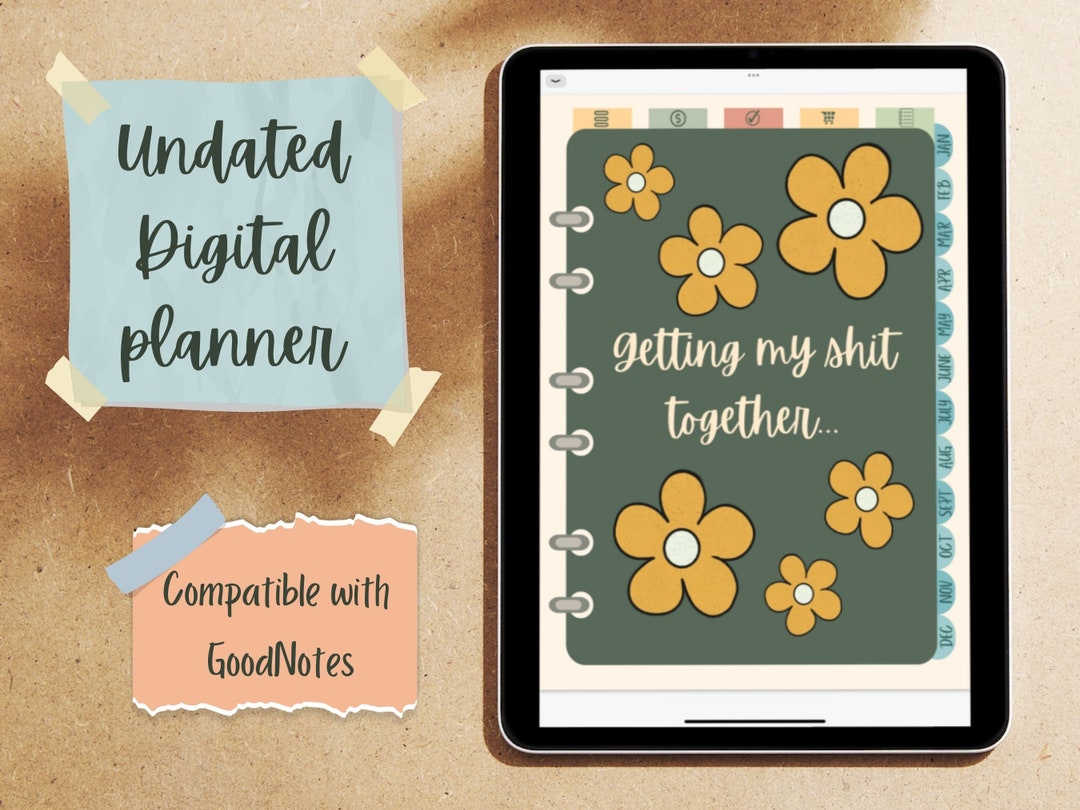 Digital Planner for Goodnotes | Monthly Calendar, Weekly Planner ...