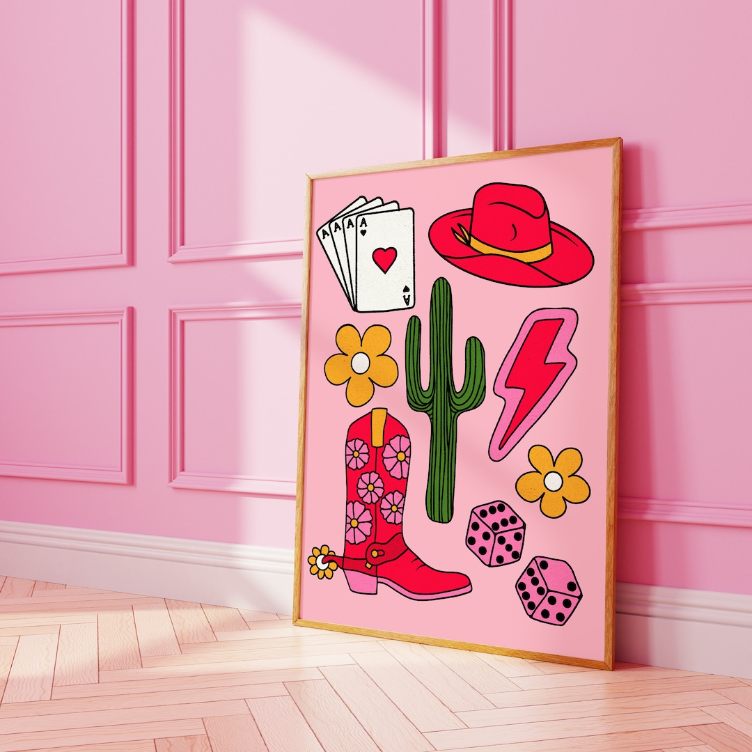 Howdy Poster, Coastal Cowgirl, Rodeo Poster, Preppy Wall Art, Cowgirl ...