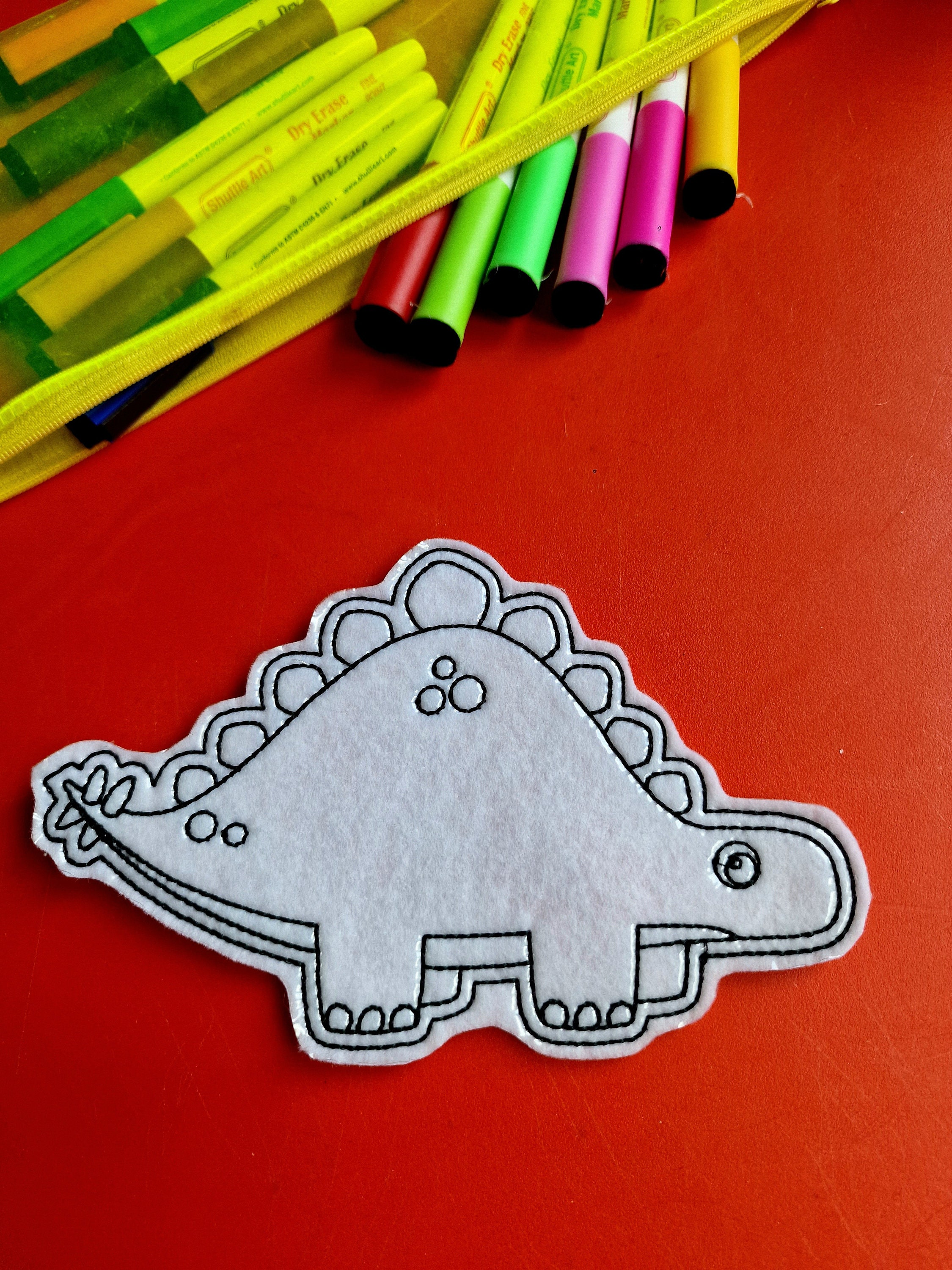 Dinosaur Wipe Clean Children's Colouring Gift Set - Etsy UK