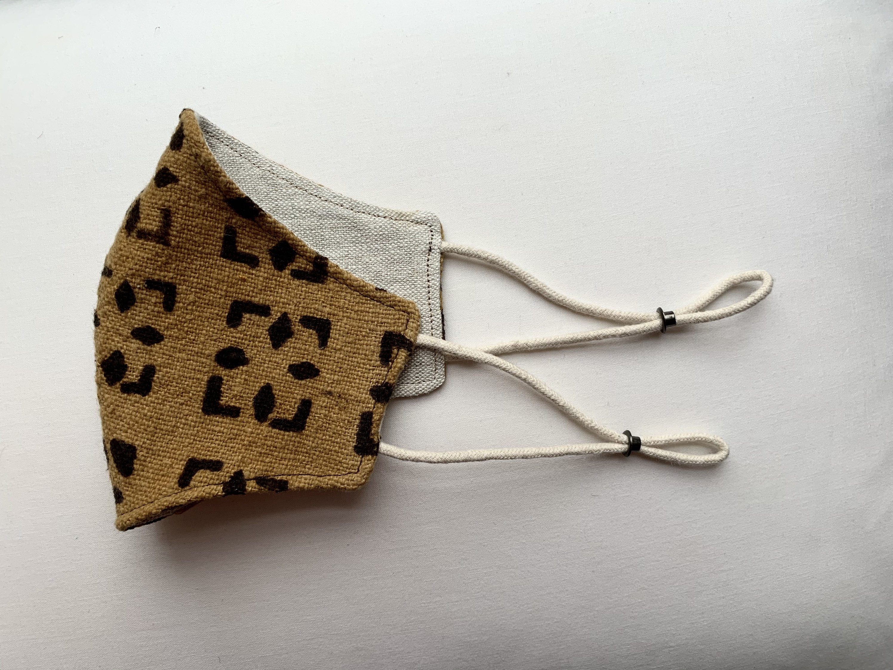 African Mudcloth and Linen Face Mask - Etsy