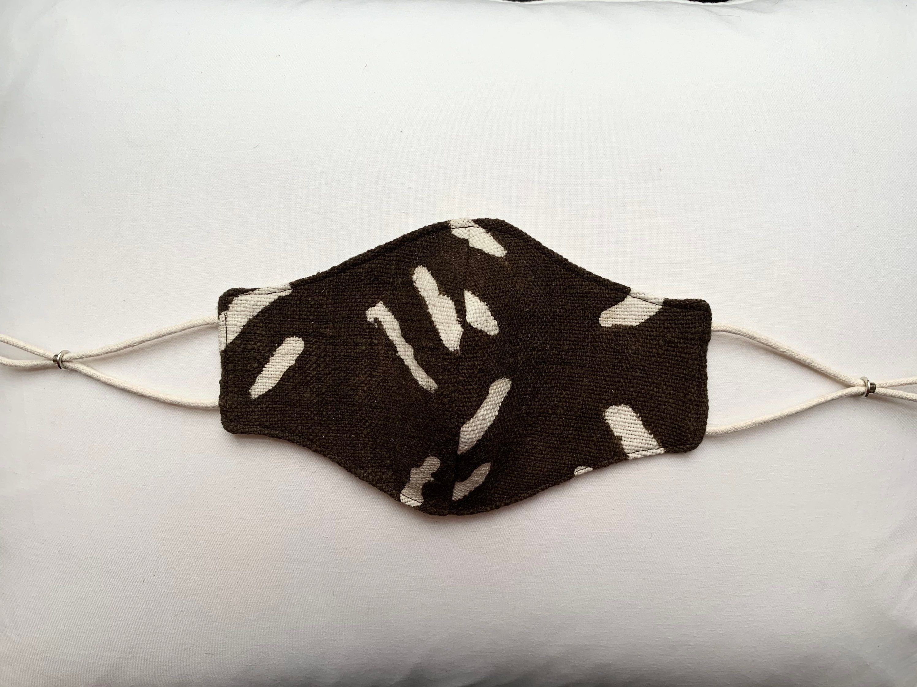 African Mudcloth and Linen Face Mask - Etsy