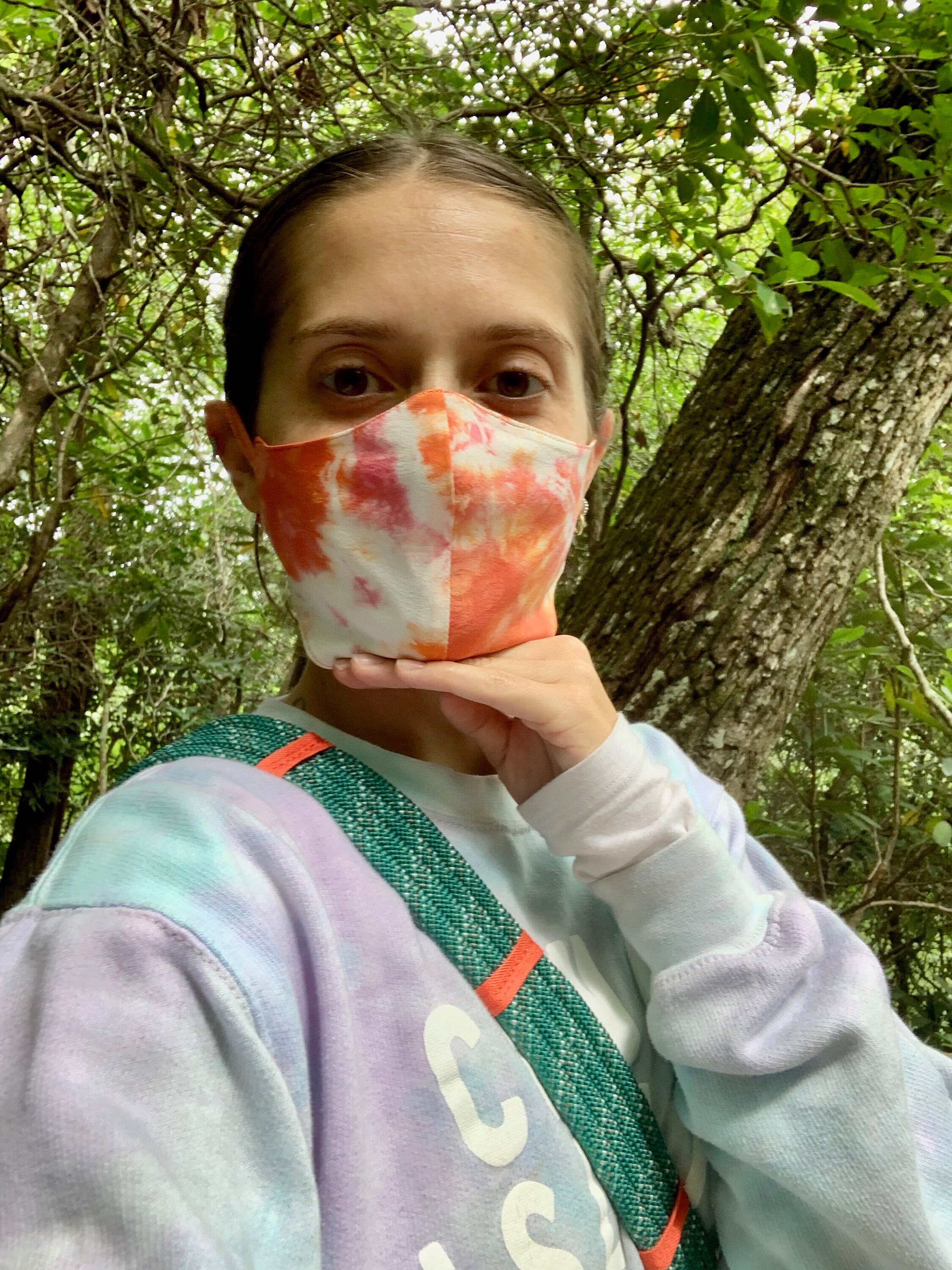 Indigo Dyed Silk Face Mask (reversible) - Etsy