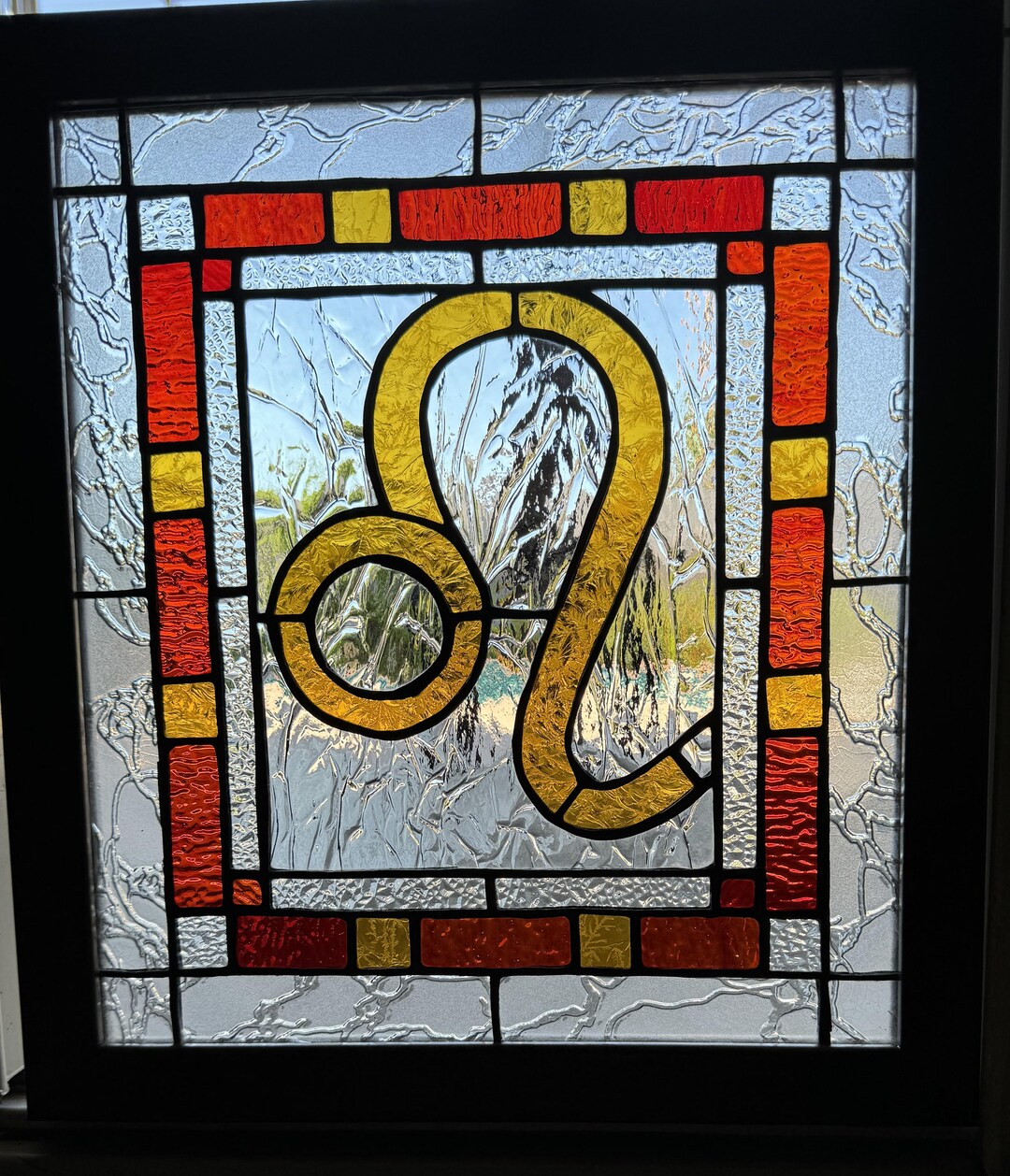 Royal Radiance: the Leo Legacy - Zodiac Sign Stained Glass Window Using ...