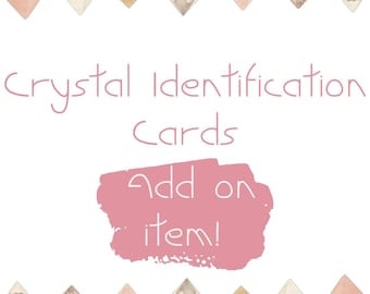 Crystal Identification Cards - Etsy